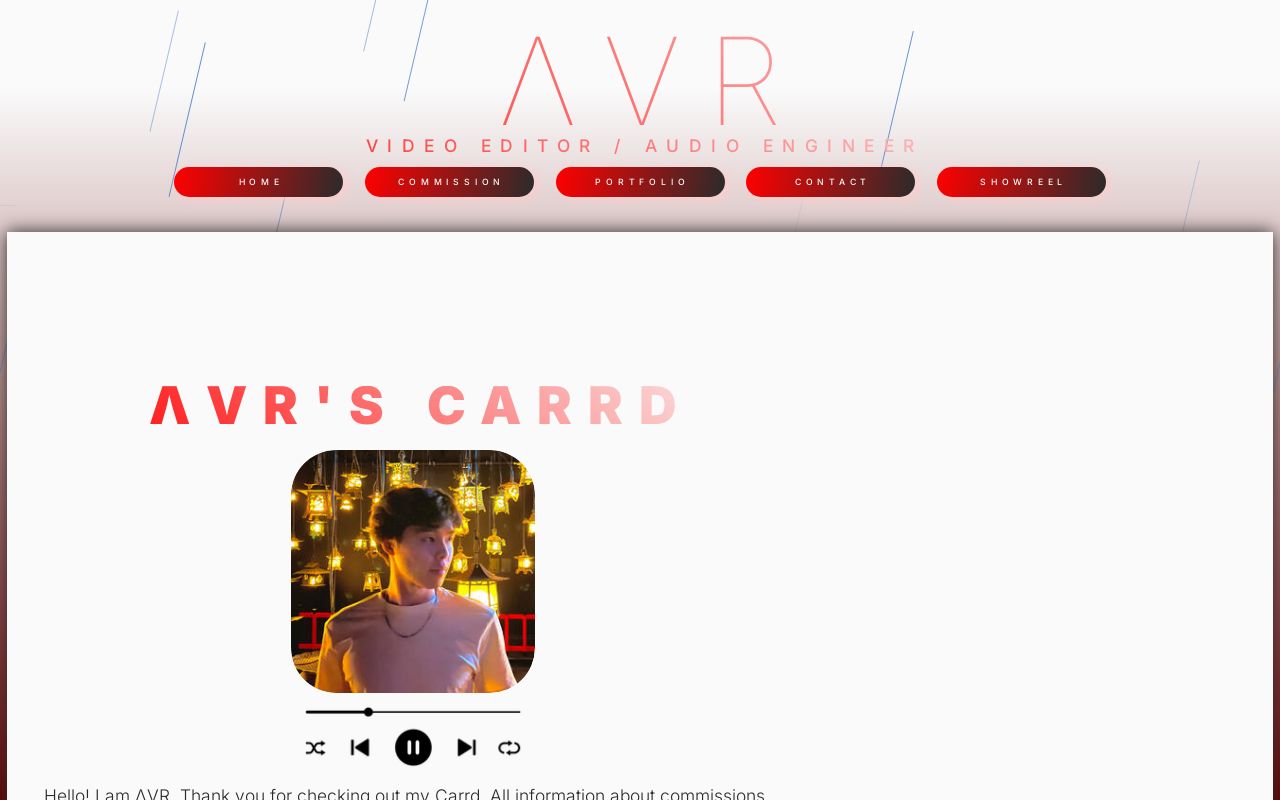 AVR - Content Creator / Video Editor